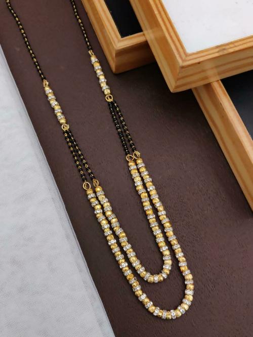 Buy INDIAN LIFESTYLE Women's Designer 18Inch Gold Plated Dokiyu Malla ...
