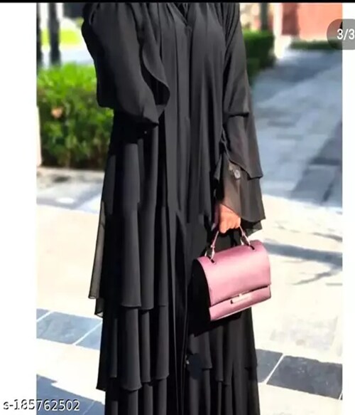 Buy M A ABAYA Dubi abya-Free Size-Black Online at Best Prices in India - JioMart.