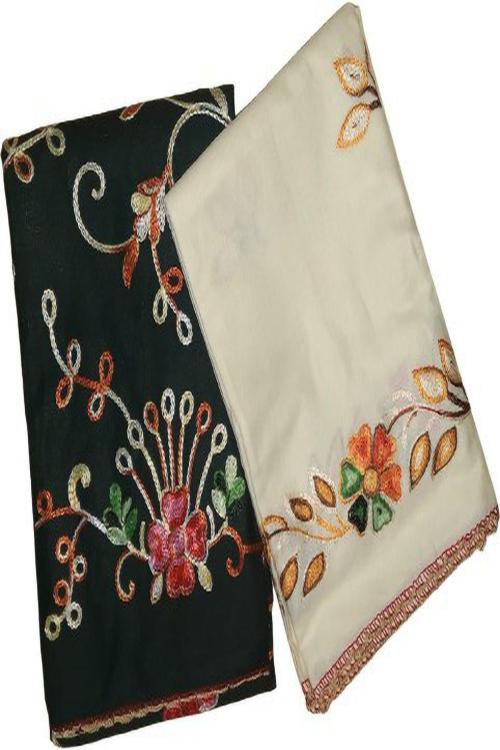 Buy Ebadat Rayon Embroidered, Self Design, Solid Women Dupatta Online ...