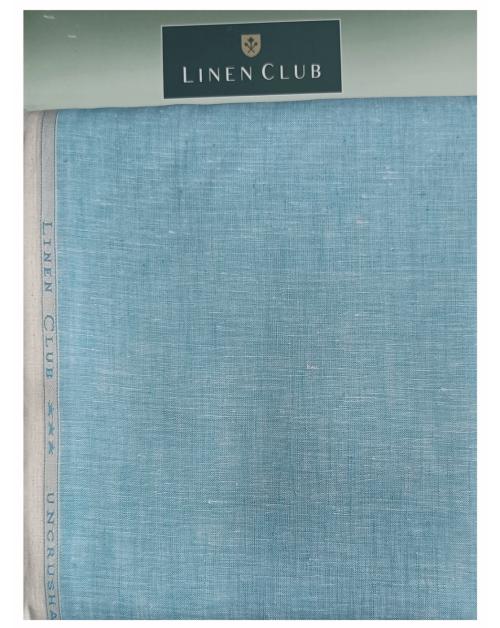 Buy Linen Club Men Light Blue Solid Linen Shirt Fabric Online at Best Prices in India - JioMart.