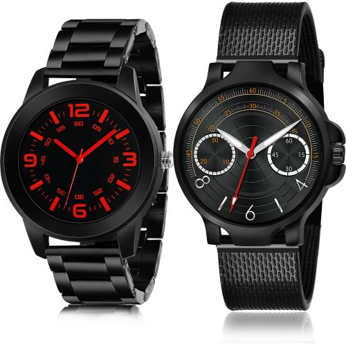 Buy NIKOLA Brand New Gift Chain Watch Black Colour Analog Stainless ...