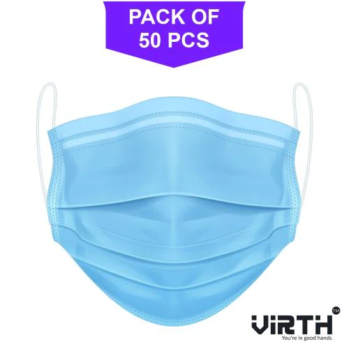 Buy Virth ISO Certified 50 Units Disposable 3 Ply Pharmaceutical ...