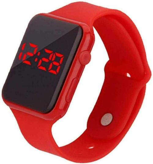 Buy MVS LED Square Unisex Digital Watch with Date for Boys & Girls ...