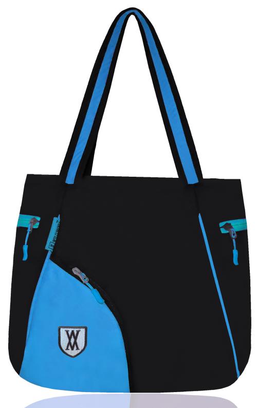 Buy WILD MODA Kat Women Shoulder and Tote Bag Black::Blue Online at ...