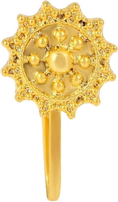 Buy ADMIER Brass Goldplated wheel chakra design Marathi Nath "Press to ...