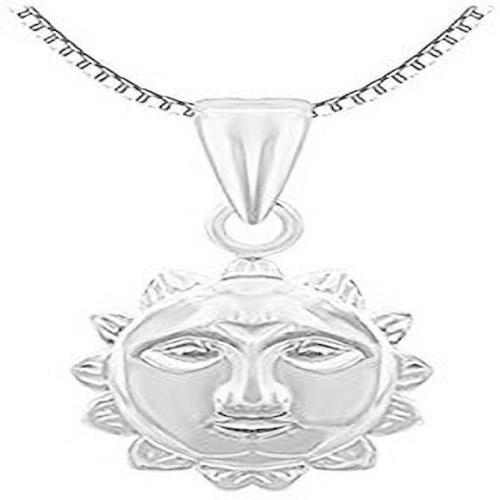 Buy Raviour Lifestyle Surya sun silver locket for gaining power of sun ...