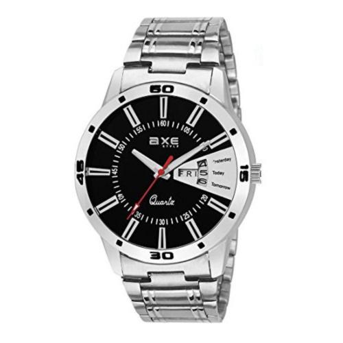 Buy Axe Style Analog Black Dial Silver Strap Watch for Men (XDD8002 ...