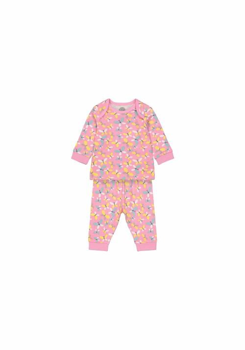 Buy Mothercare Girls Full Sleeves Pyjamas Butterfly Print - Pink Online ...