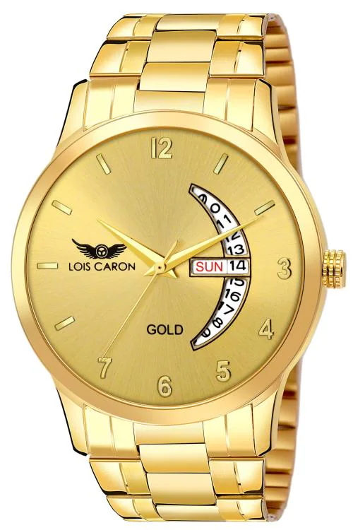 Buy LOIS CARON LCS-8483 ORIGINAL GOLD PLATED DAY & DATE FUNCTIONING ...