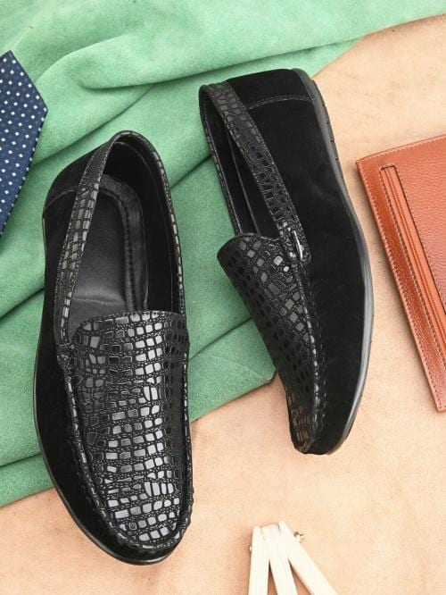 Buy Ranway Shoe GenZ Faux leather Casual Shoes for men-Black Online at ...