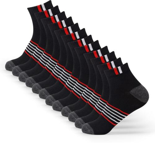 Buy Jemox Men And Women Black Striped Cotton, Polyester, Nylon And ...