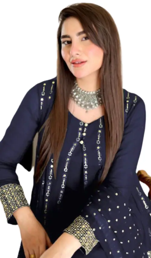 Buy Amima Lifestyle Women's Faux Georgette & Dupatta Fabric-Nazmin Semi Stitched Lehenga Choli ...