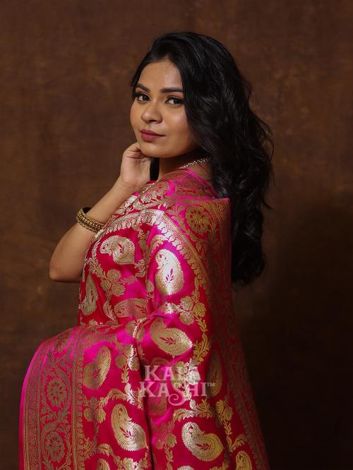 Buy KALA KASHI FASHION NEW TRENDY KATAN SILK (Pink) Online at Best ...