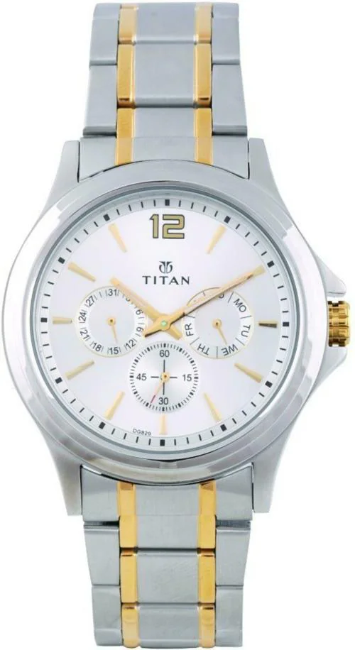 Buy Titan White Dial Multi-color Strap Analog Watch For Men - (1698BM01 ...