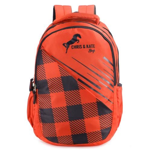 Buy Chris & Kate 35 Ltr Orange Polyester Backpack for School | College ...