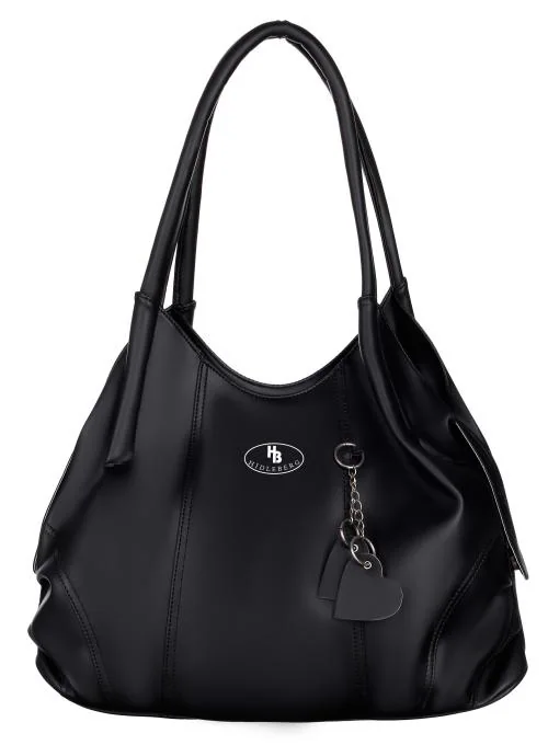 Buy Hidle Berg Hand bag Rexin Bag For Women (black) Online at Best ...