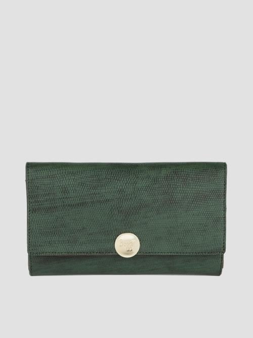 Buy Baggit Women Olive Green Synthetic Leather Three Fold Wallet Online ...