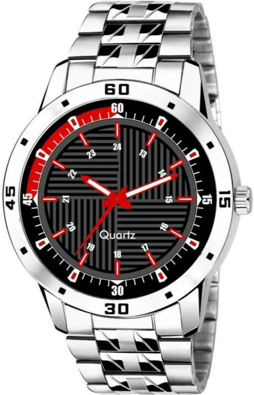 Buy Bolun Analog Black Dial Silver Strap Watch For Men Online at Best ...