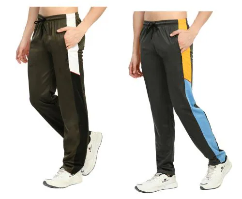Buy KAYU Mens Solid Regular Fit Lower Track Pants (Pack of 2 ...