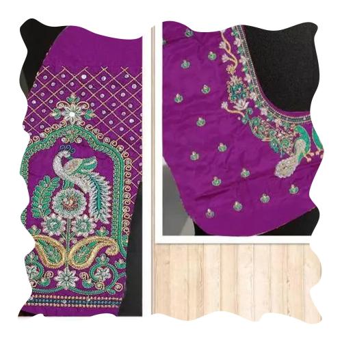 Buy Ayush Creation Women Magenta Hathi Multi Pure Silk Festival Wear ...