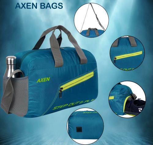 Buy Axen Green Polyester Gym Duffel Bag 25 L Online at Best Prices in ...