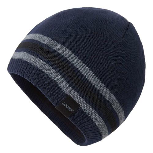 Buy The beged Omechy Men Dark Blue Solid Skullies & Beanies Online at Best Prices in India ...