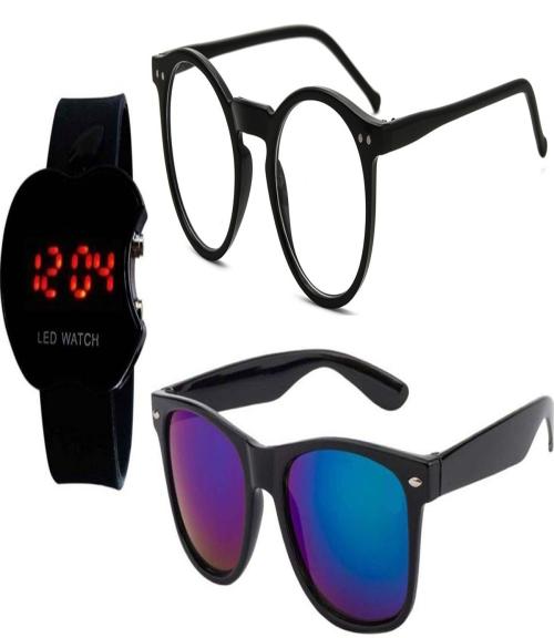 Buy Younky Combo of Stylish Round & Wayfarer Sunglasses for Men And ...