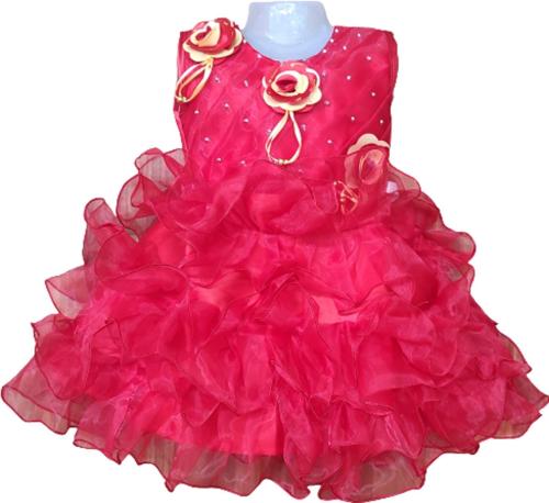 Buy Maruf Girls Red Cotton Blend Fit and Flare Dress - 1 to 2 Y Online at Best Prices in India ...