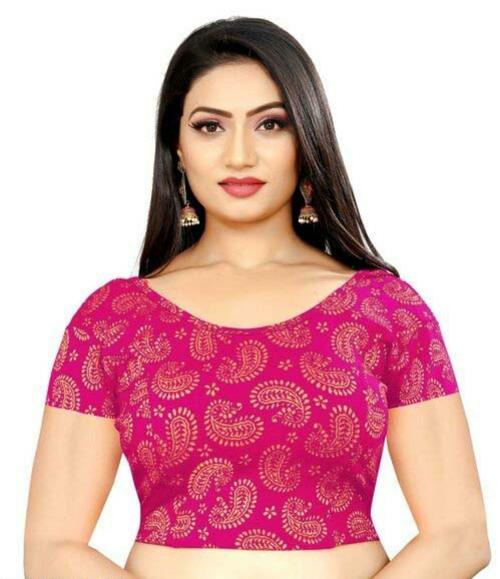 Buy ANAISHA CREATION STRECHABLE JAQUARD BLOUSE Online at Best Prices in ...