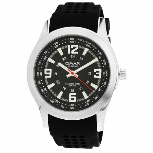 Buy OMAX Analog Black Watch Black Dial With Black Strap for Men - SS276 ...