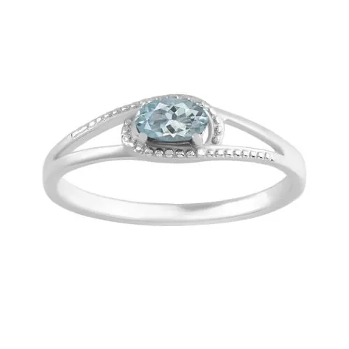 Buy ANAKHA 925 Sterling Silver Aquamarine Ring Women Online at Best ...
