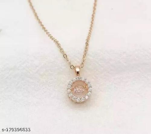 Buy Rhythm creation Trendy Pendant with stone chain gold plated for ...