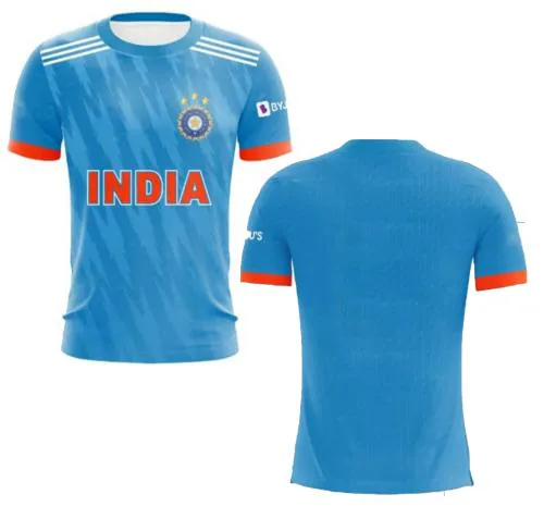 Buy Teky India ODI Cricket Team World Cup Half Sleeve Jersey for Boys ...
