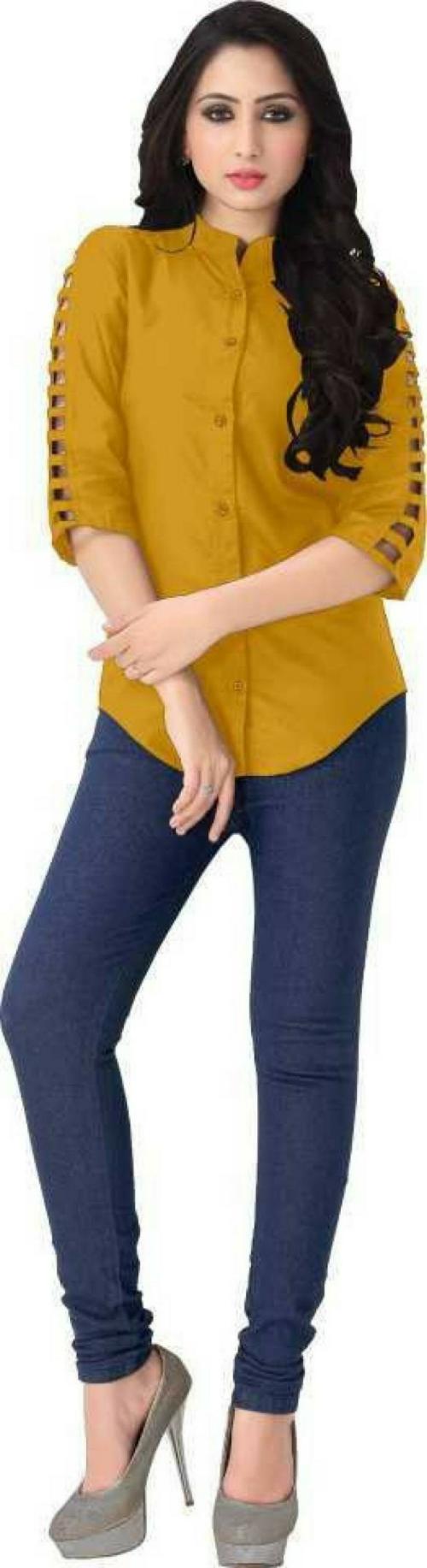 Buy Jayu Fab Women Solid Viscose Rayon Casual Top Online at Best Prices in India - JioMart.