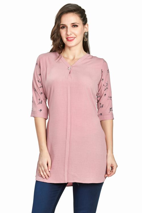 Buy nioni Women’s Straight Top, Printed 3/4 Sleeves, High -Quality with ...