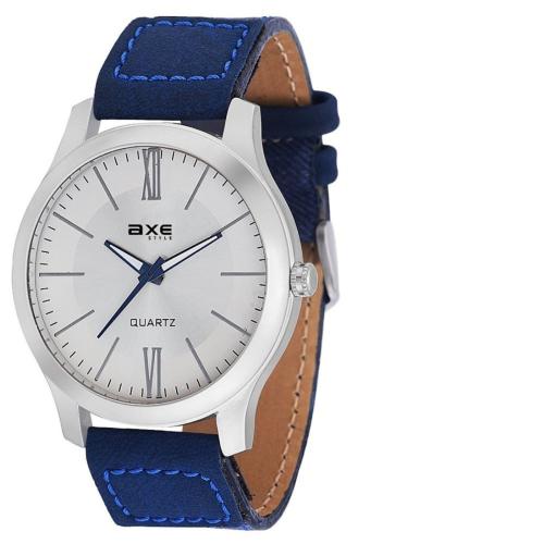 Buy Axe Style Analog White Dial Blue Strap Wrist Watch for Men ...
