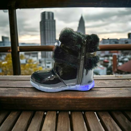 Buy SUNMI FOOTWEAR Girls Boots (Black) Online at Best Prices in India ...