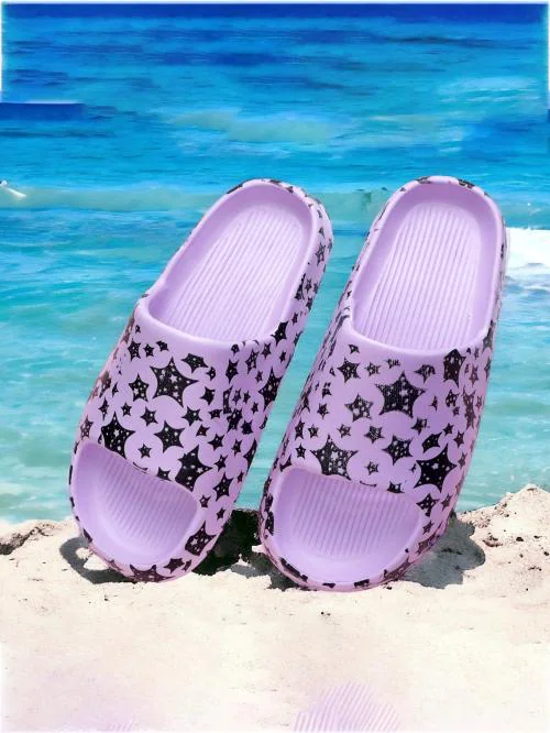 Buy Pampy Angel Zig Zag Full-Stars Slipper Slides Flip Flops for Women ...