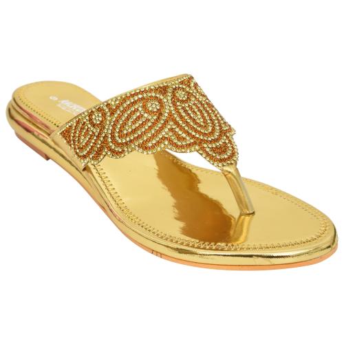 Buy Racecourse Golden Slippers for Women Online at Best Prices in India ...