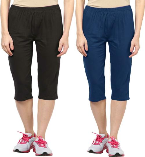 Buy Espresso Women Multicolor Capris Pack of 2 (7XL) Online at Best ...