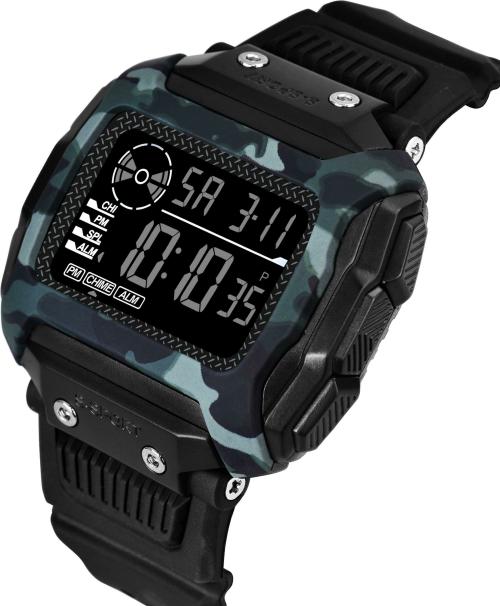 Buy Reborn Digital Watch Black Dail Strap Wrist Digital Watch for Men ...