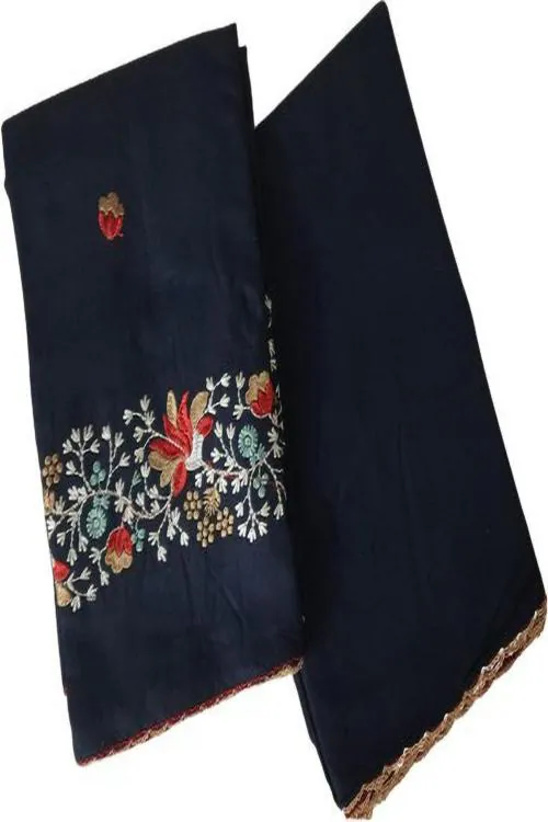 Buy Ebadat Rayon Embroidered, Solid, Self Design Women Dupatta Online ...