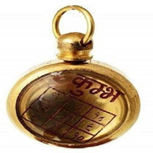 Buy Raviour Lifestyle Kumbh Rashi Aquarius Zodiac Pendant with Yantra ...