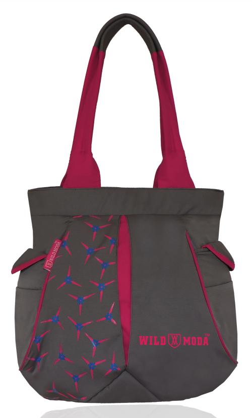 Buy WILD MODA Women's Shoulder Bag (Grey & Pink) Online at Best Prices ...