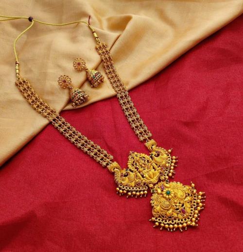 Buy Satyam Arts Gold Alloy Gold Plated Jewel Set For Women And Girls ...