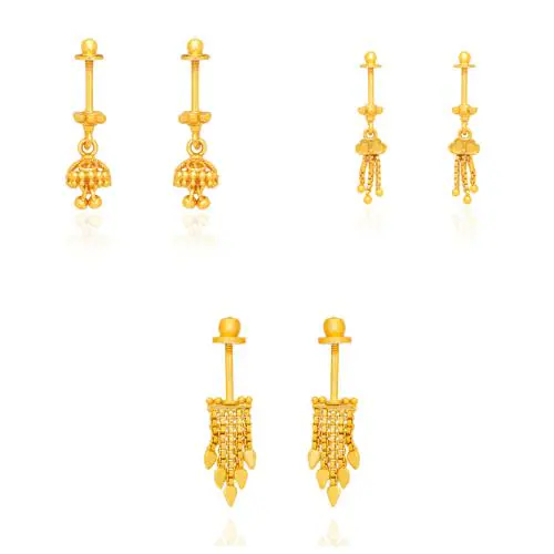 Buy arch fashion Traditional Gold Platted Bugadi Earring ERG1817,1906,1907 Online at Best Prices ...