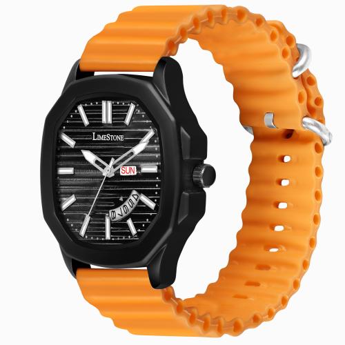 Buy LIMESTONE T800 Day and Date Functioning T800 Colored Silicone Strap ...