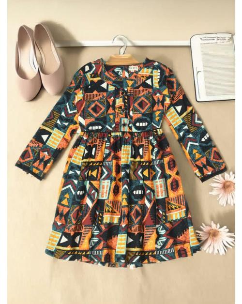 Buy Bella Moda Girls Fit And Flair Casual Wear Dress Online at Best ...
