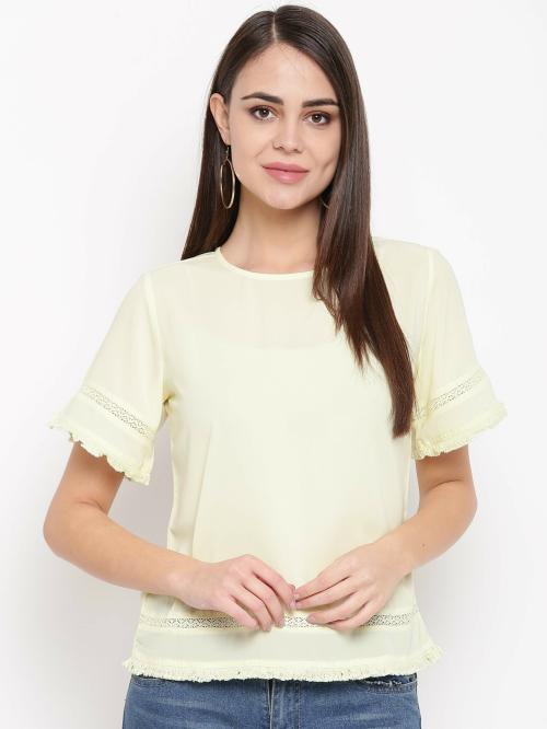 Buy Rare Women Yellow Solid Top Online at Best Prices in India - JioMart.