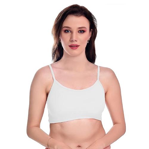 Buy MIXCART Women's & Girl's Cotton 6 Strap Padded Adjustable Fashionable Seamless Full Coverage ...